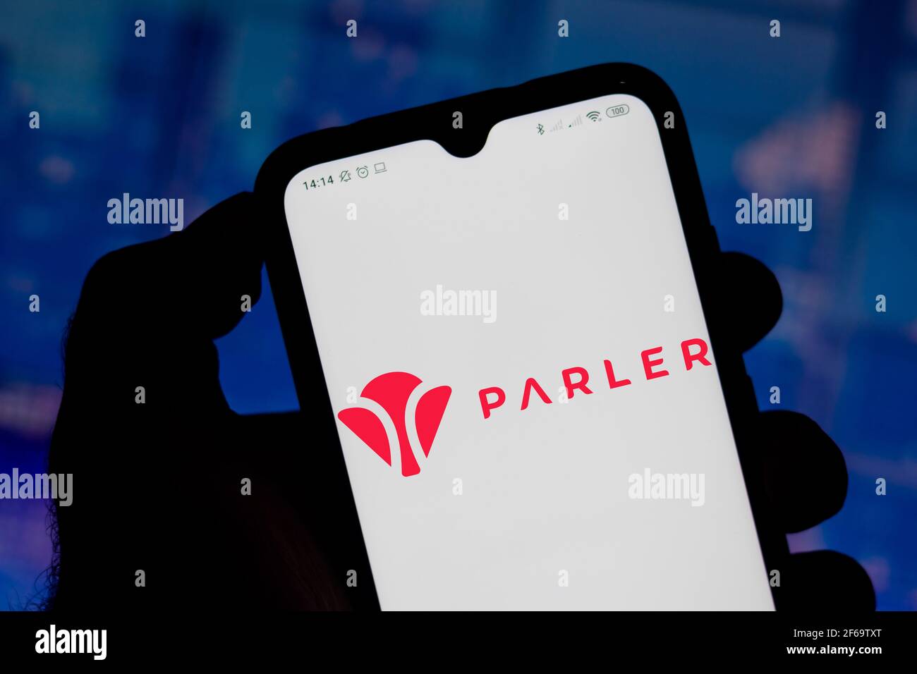 Brazil. 24th Aug, 2020. In this photo illustration Parler logo seen ...