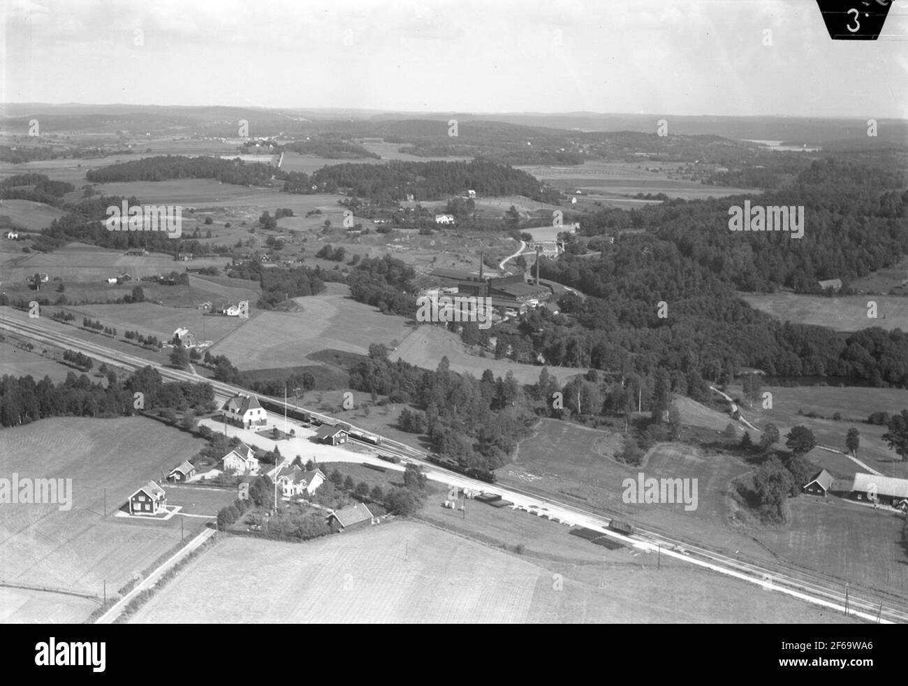 Aerial view of station Stock Photo - Alamy