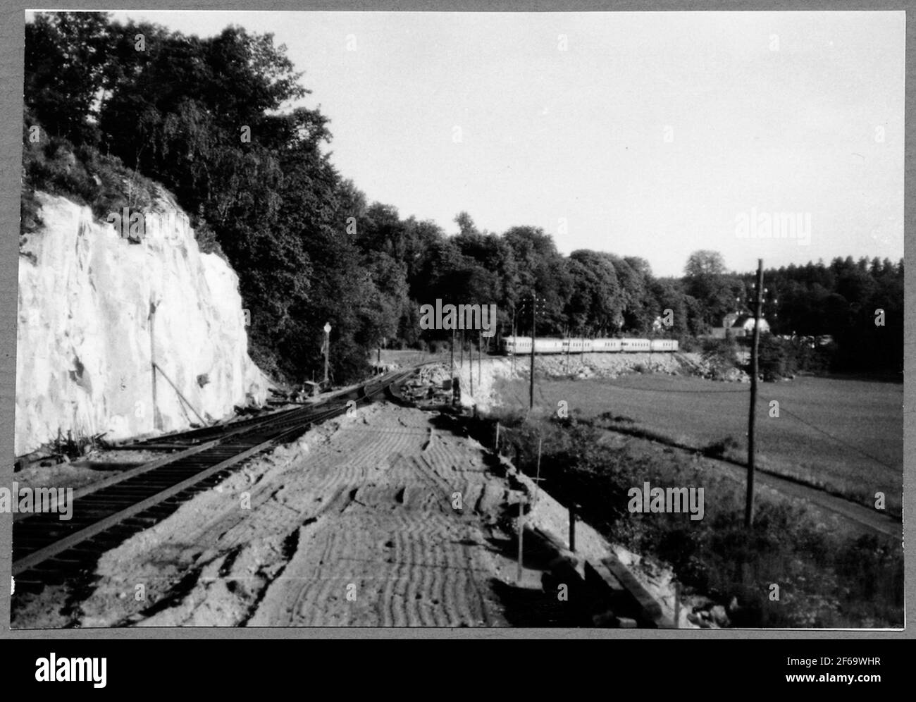 First passenger train on normal track arrives at Overnum station from ...