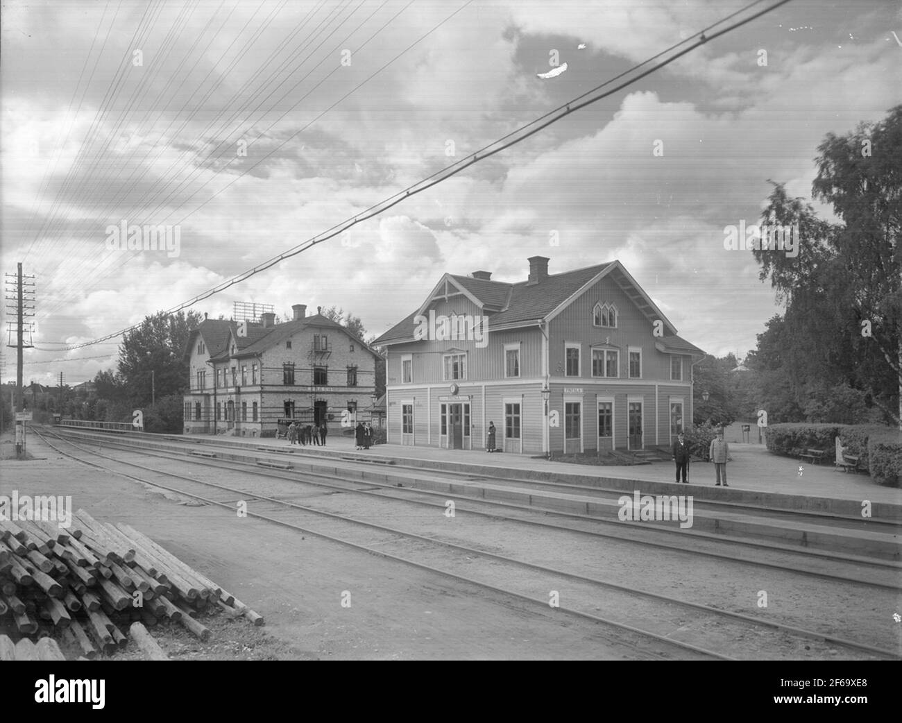 The station in Fritsla Stock Photo - Alamy