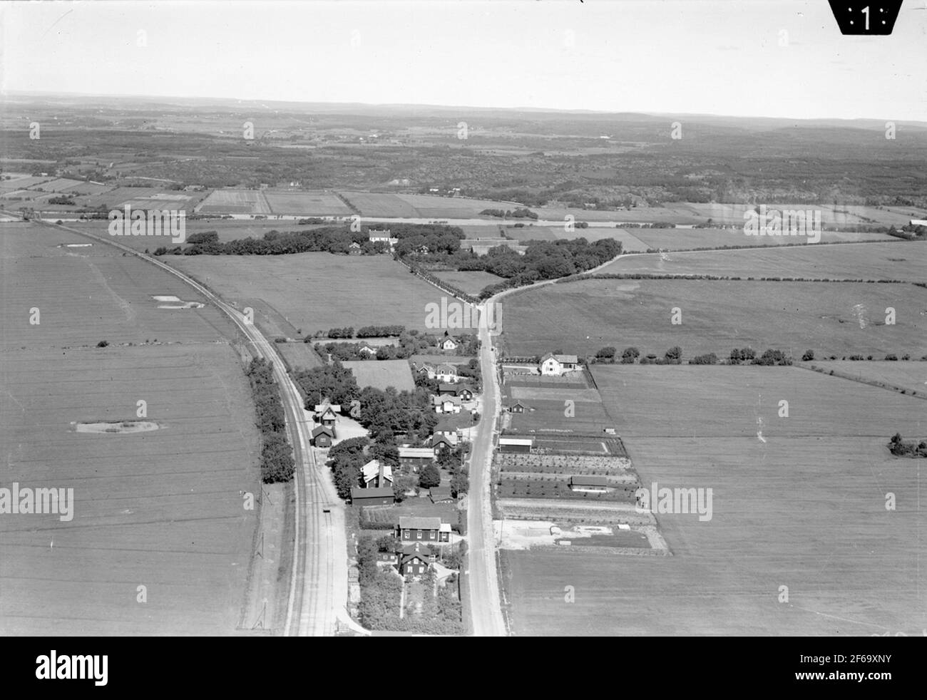Aerial view of station Stock Photo - Alamy