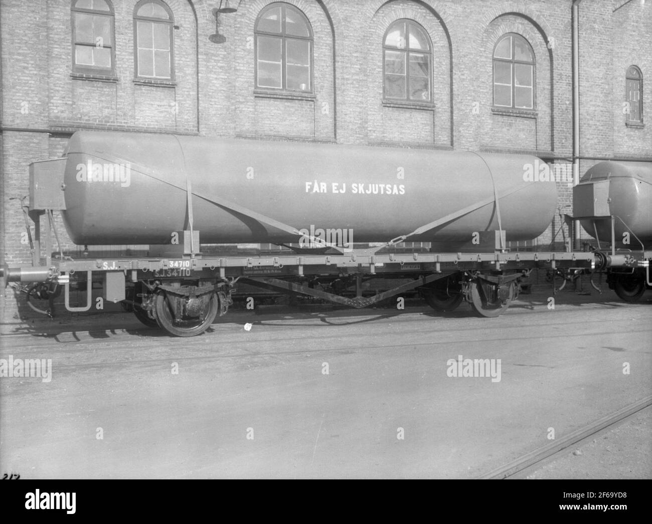 National railways, SJ Q4 34710. Built on OR undercarriage. Kockum's ...