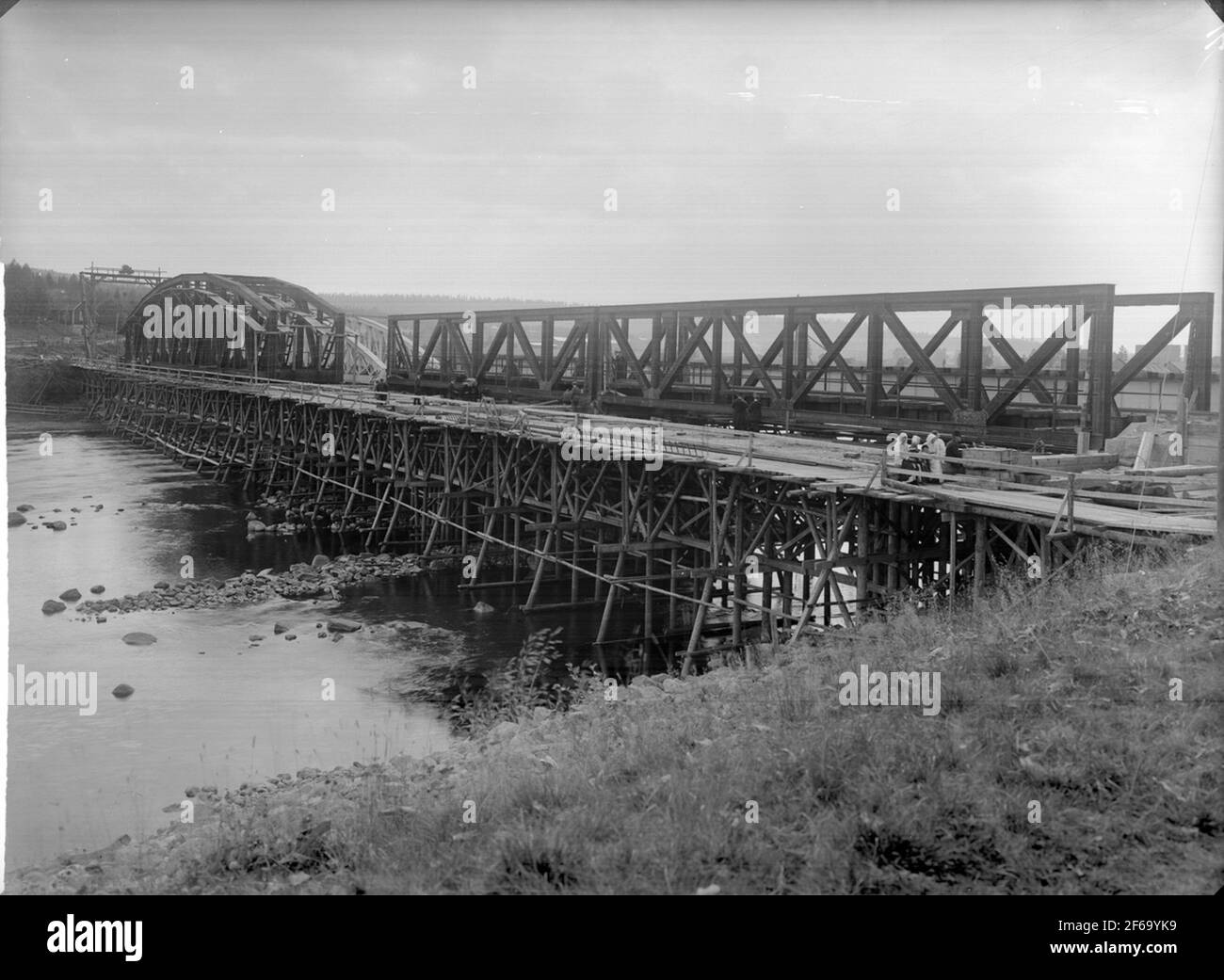 Bridge over the fax river. Långsele - Mail Stock Photo - Alamy