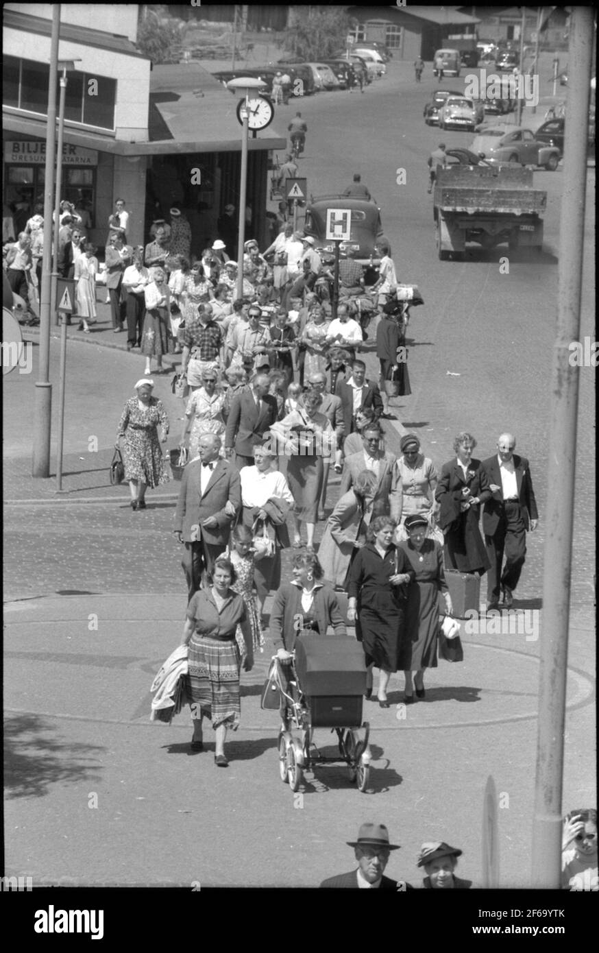 Passengers on boat ferry Black and White Stock Photos & Images - Alamy