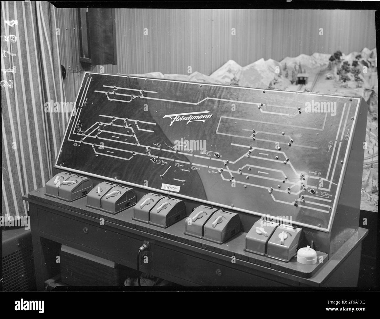Switching panel to electric model railway, from Fleischmann. Rolling ...