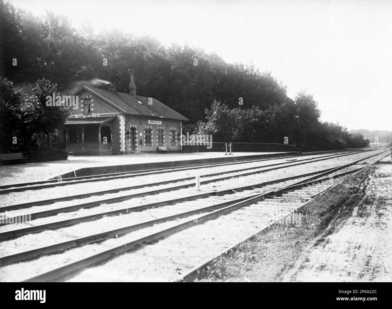 Malmö - Simrishamn's railway, MSJ, Torn-Hällestad's railway station ...