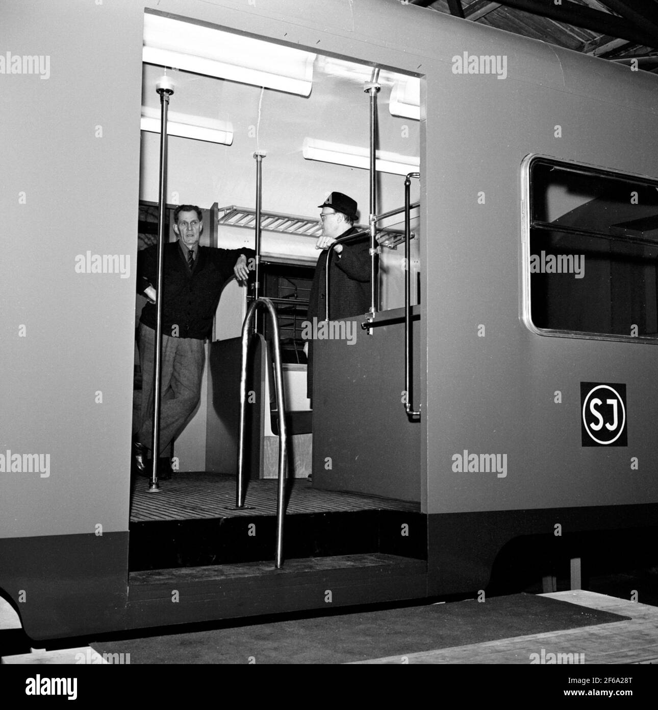 Dummy of suburban train Stock Photo - Alamy