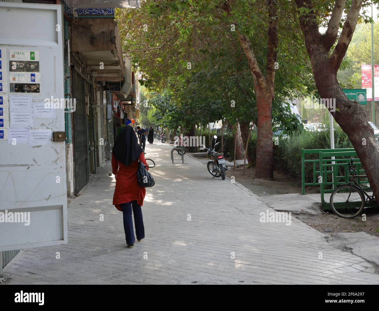 isfahan, iran - march 18, 2016: photo in the street of isfahan city ...