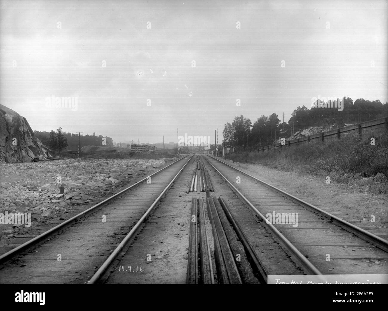 Old main tracks Stock Photo - Alamy