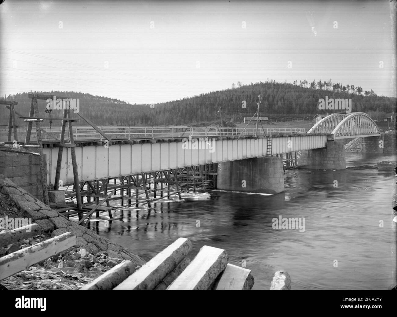 Bridge over the fax river. Långsele - Mail Stock Photo - Alamy