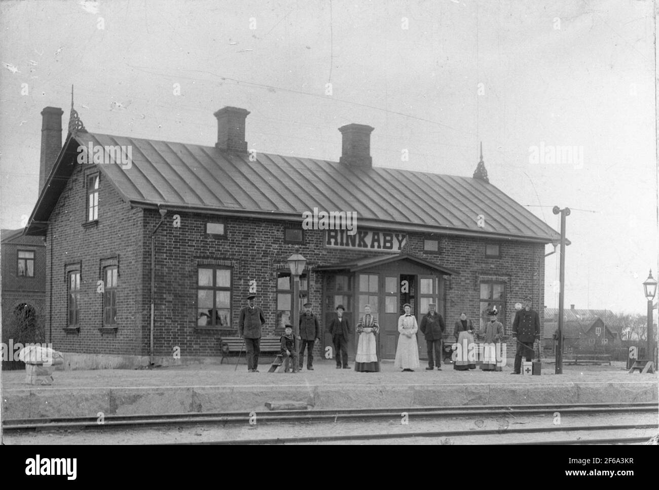 The station in Rinkaby Stock Photo - Alamy