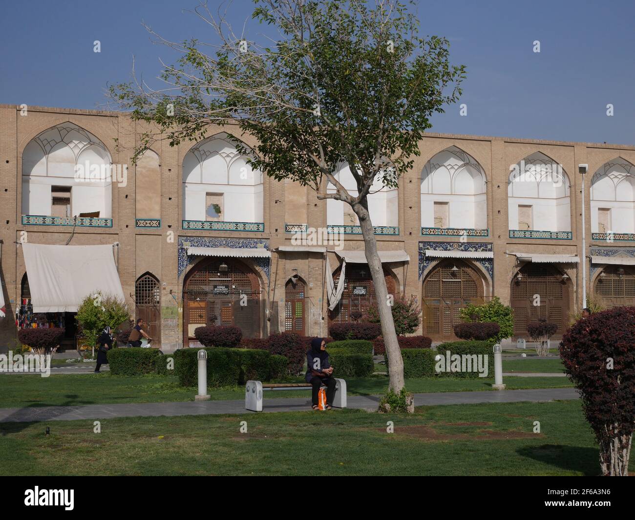 isfahan, iran - march 18, 2016: photo in the street of isfahan city ...
