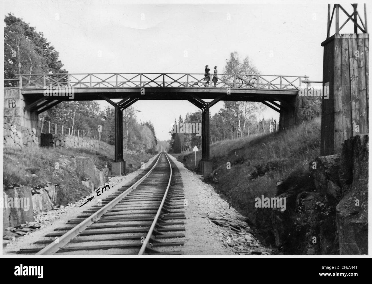 Road bridge over railway Stock Photo - Alamy