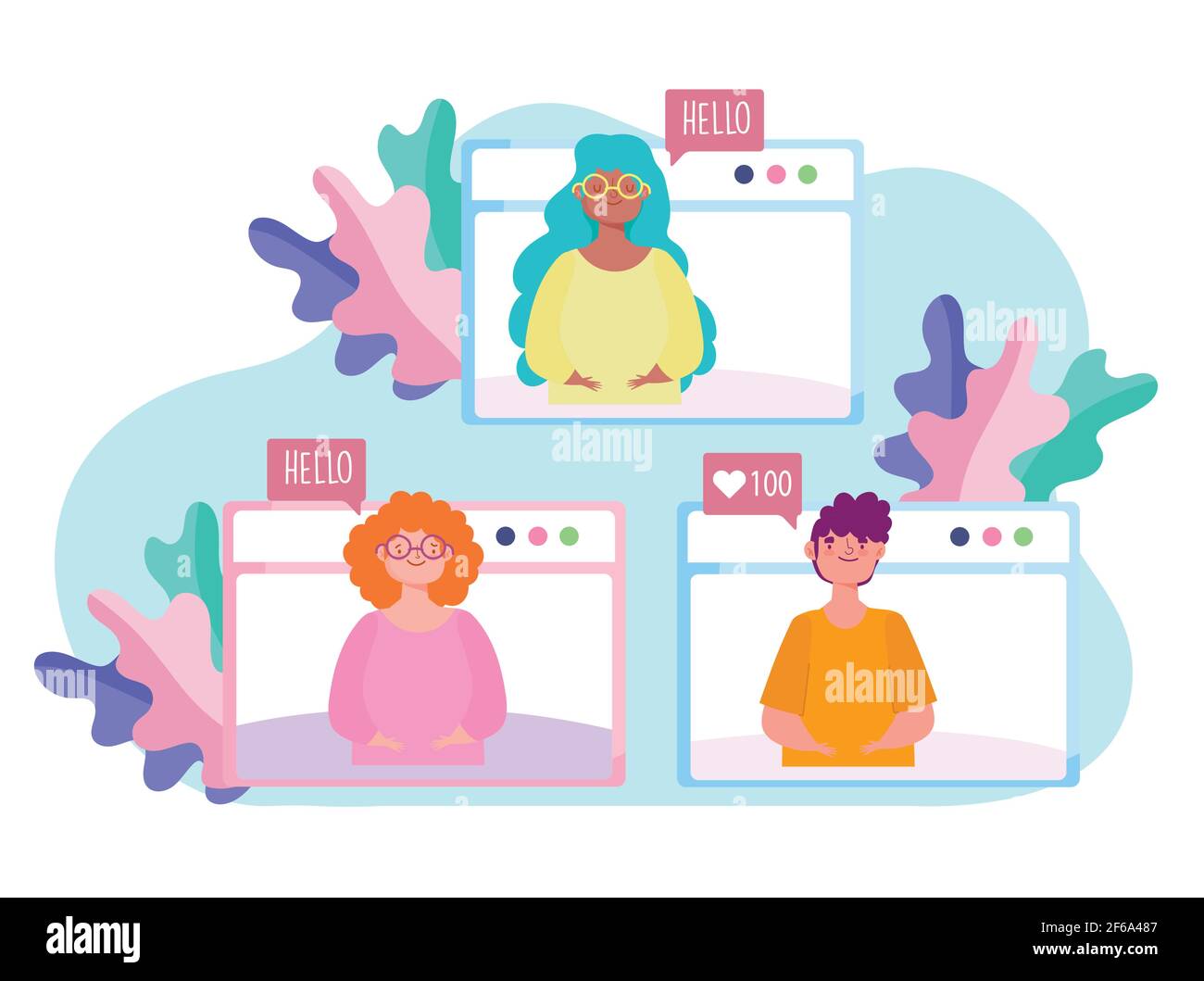 people meeting connection friends talking Stock Vector Image & Art - Alamy