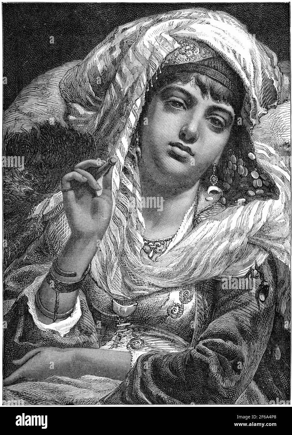 Portrait young beautiful eastern Cut Out Stock Images & Pictures - Alamy