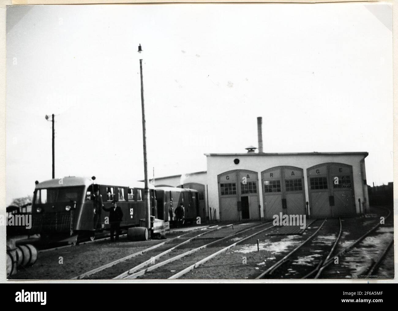 Rail bus Lokstall Stock Photo - Alamy