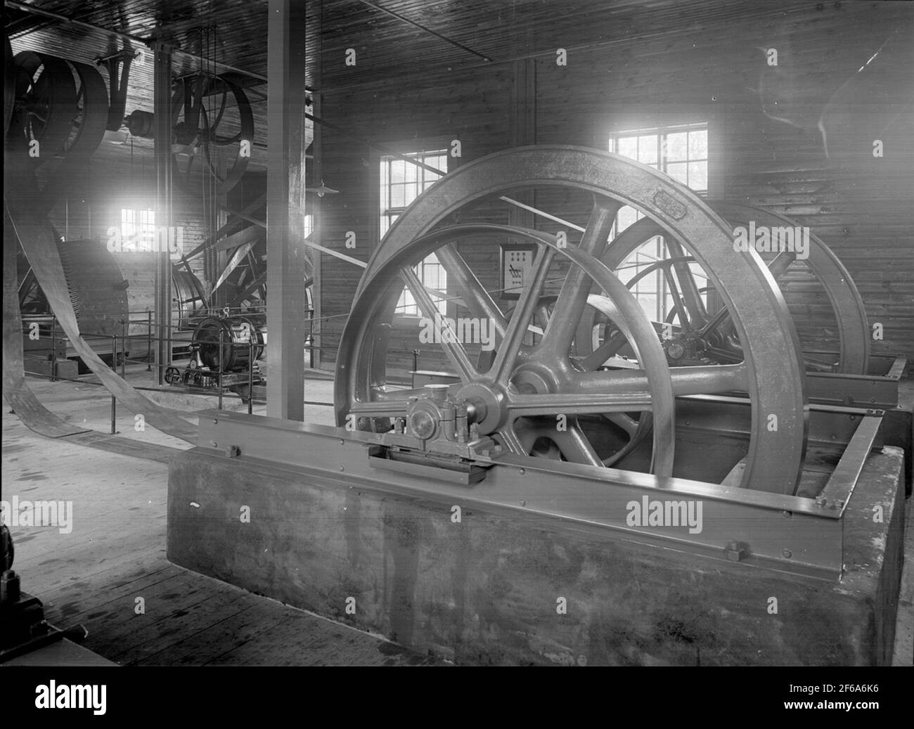 Machine houses in Grängesberg Stock Photo - Alamy