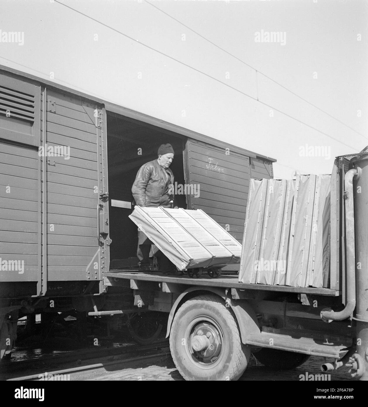 Unloading / Loading Goods at Stockholm Northern Station Stock Photo - Alamy