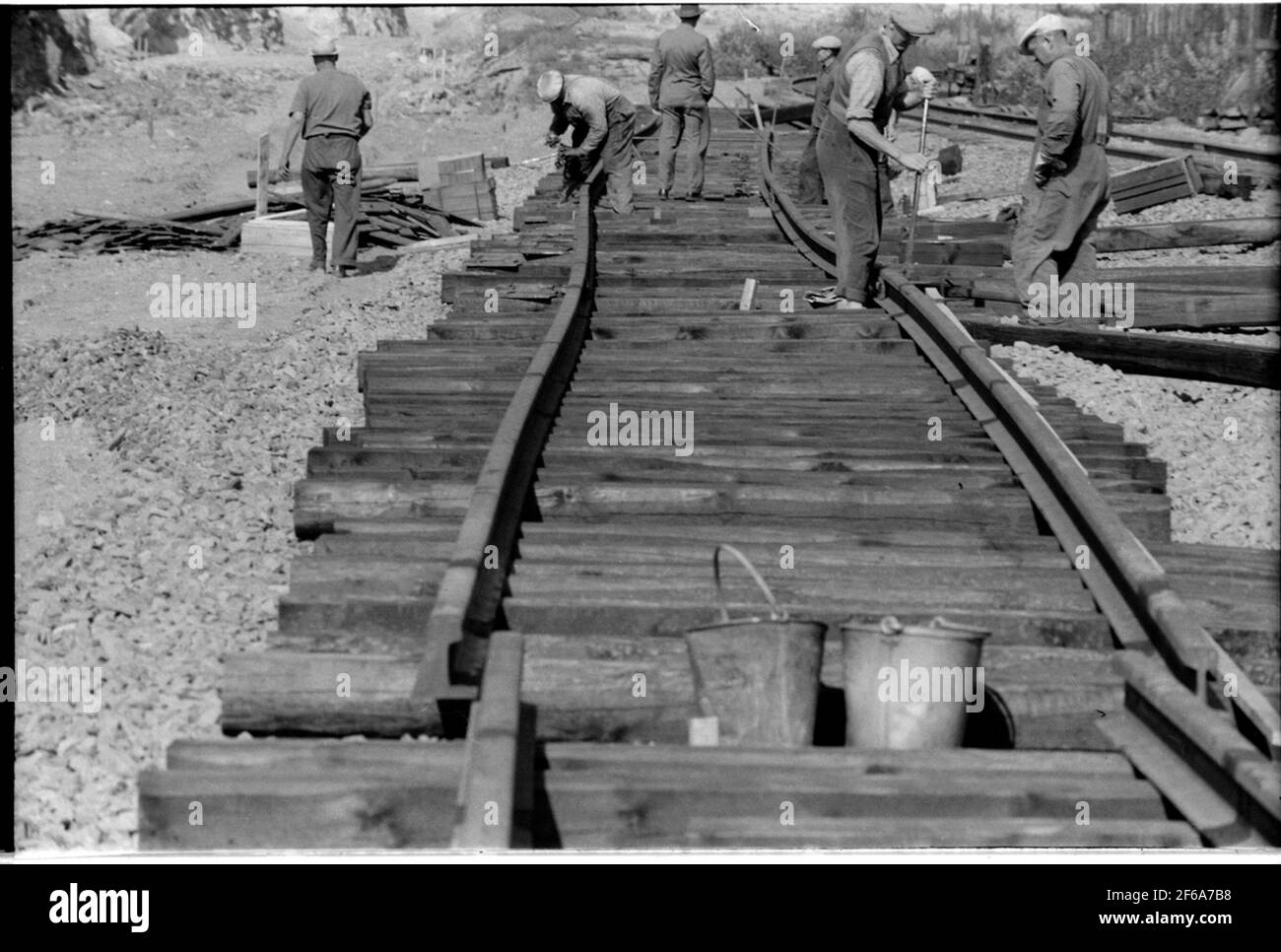 Double track work, Rail Exposition Stock Photo - Alamy