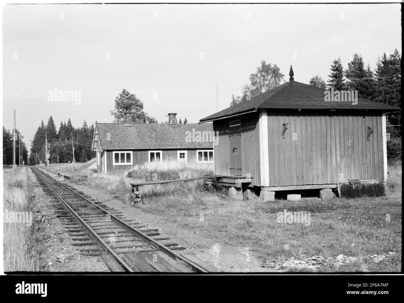 Småland's Hällinge station Stock Photo - Alamy