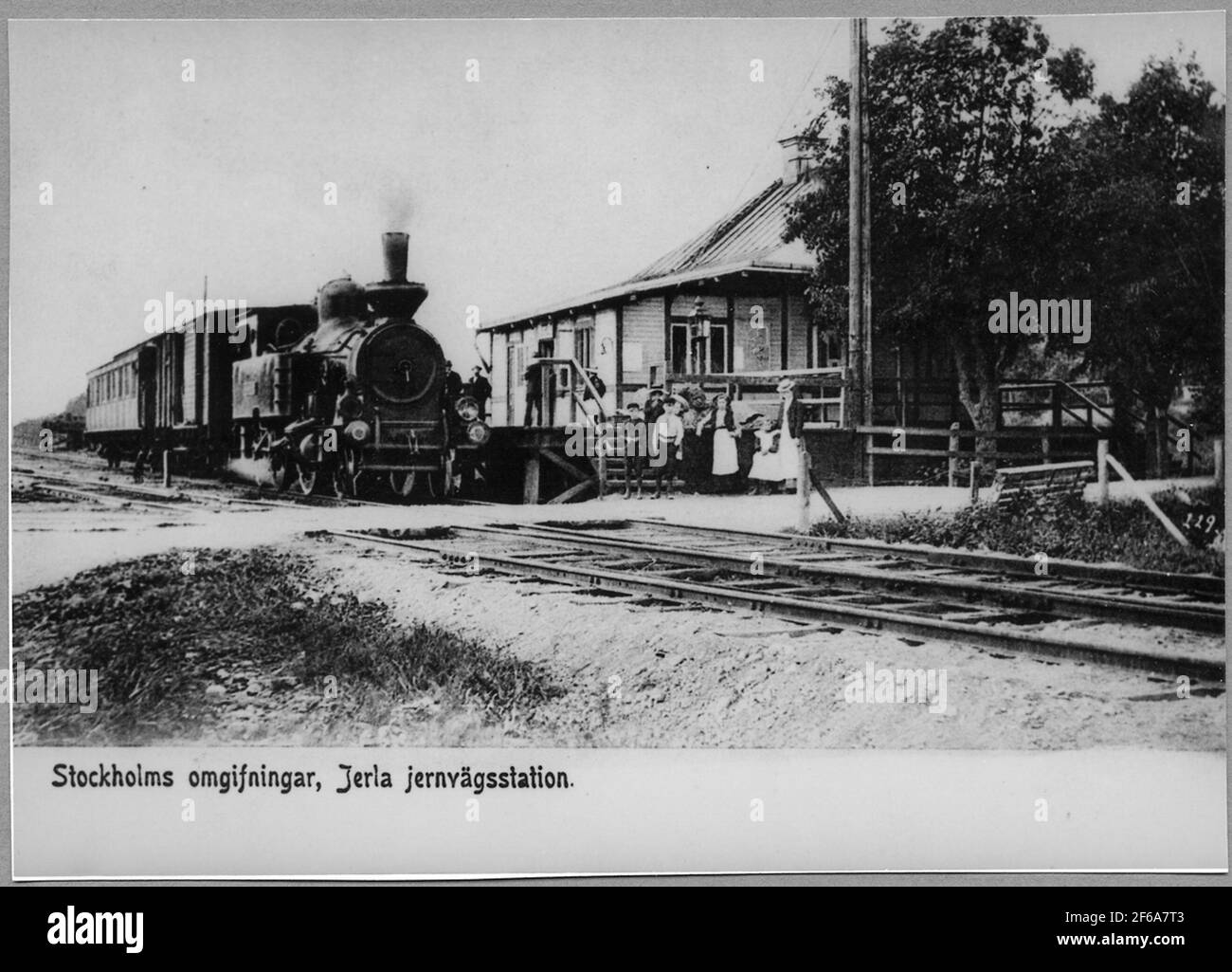 Stockholm - Saltsjön's railway, SSNJ Lok 2 Stock Photo - Alamy