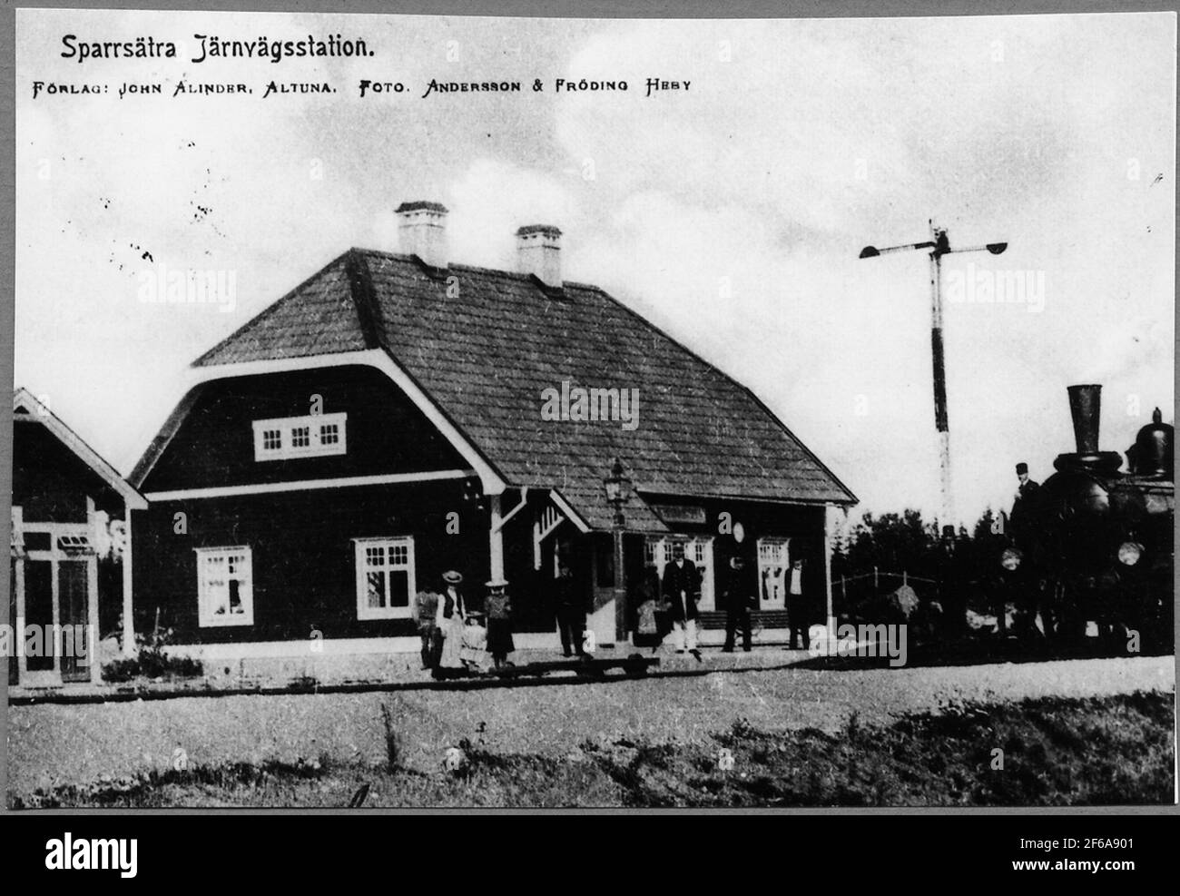 Enköping Heby Runhällens railroad, EHRJ Lok 2 at Sparrsätra Station ...