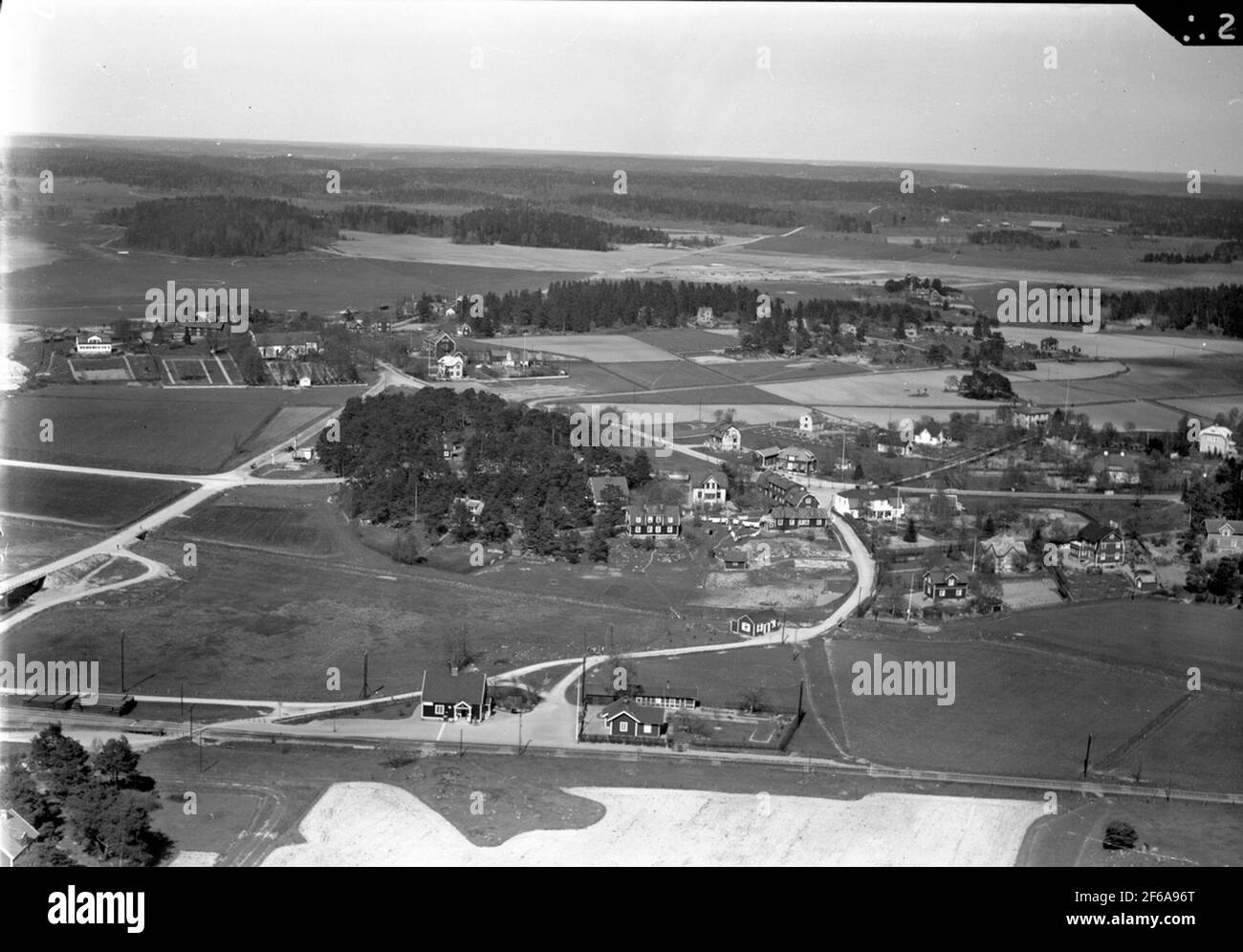 Aerial view of station Stock Photo - Alamy