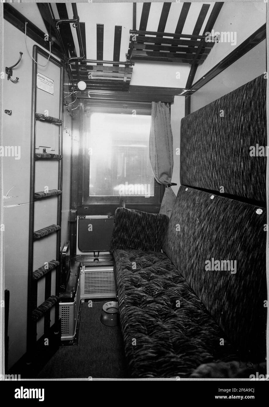 Interior of 3rd class sleeping. The state's railways, SJ Bo 12 Stock ...
