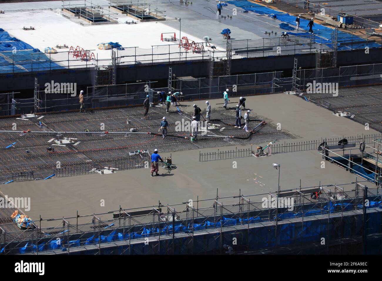 Large construction site in Tokyo, Japan Stock Photo - Alamy