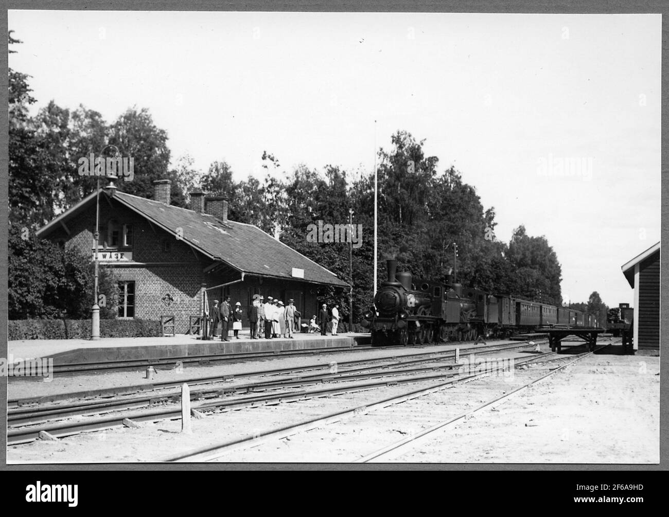 Spring Railway Station with Lokkopling. State Railways, SJ CC 528 Stock ...