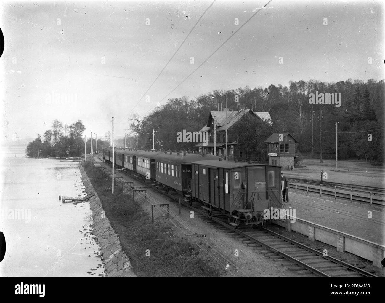 Jonsered Station.First station house moved to the Olskroken and 1862 to ...