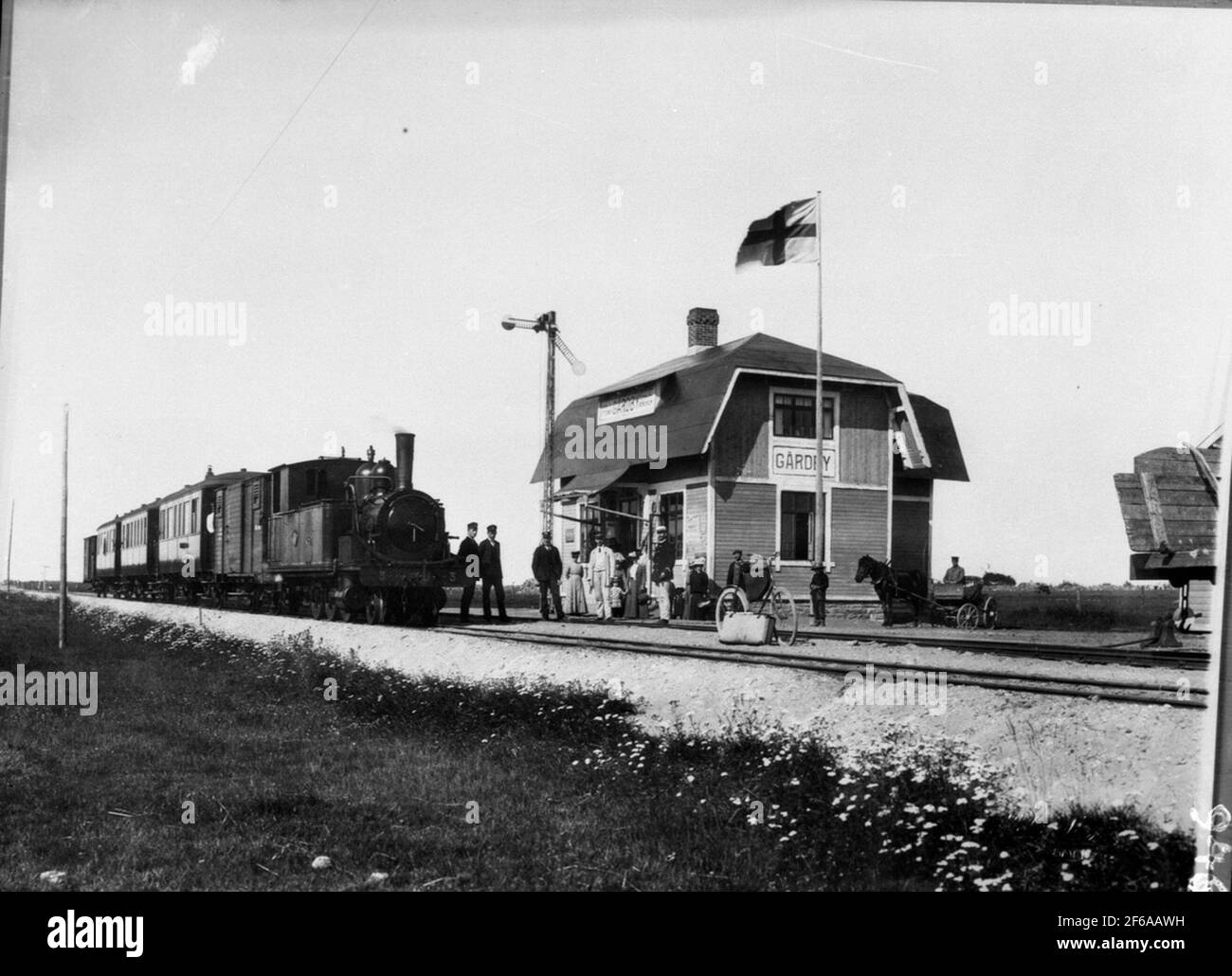 Southern Öland rail, Sold Lok 3 Stock Photo - Alamy