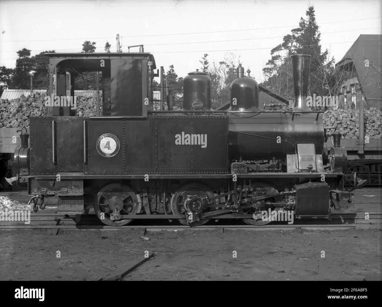 Skåne Cementaktiebolaget Lok 4. The locomotive was manufactured in 1920 ...