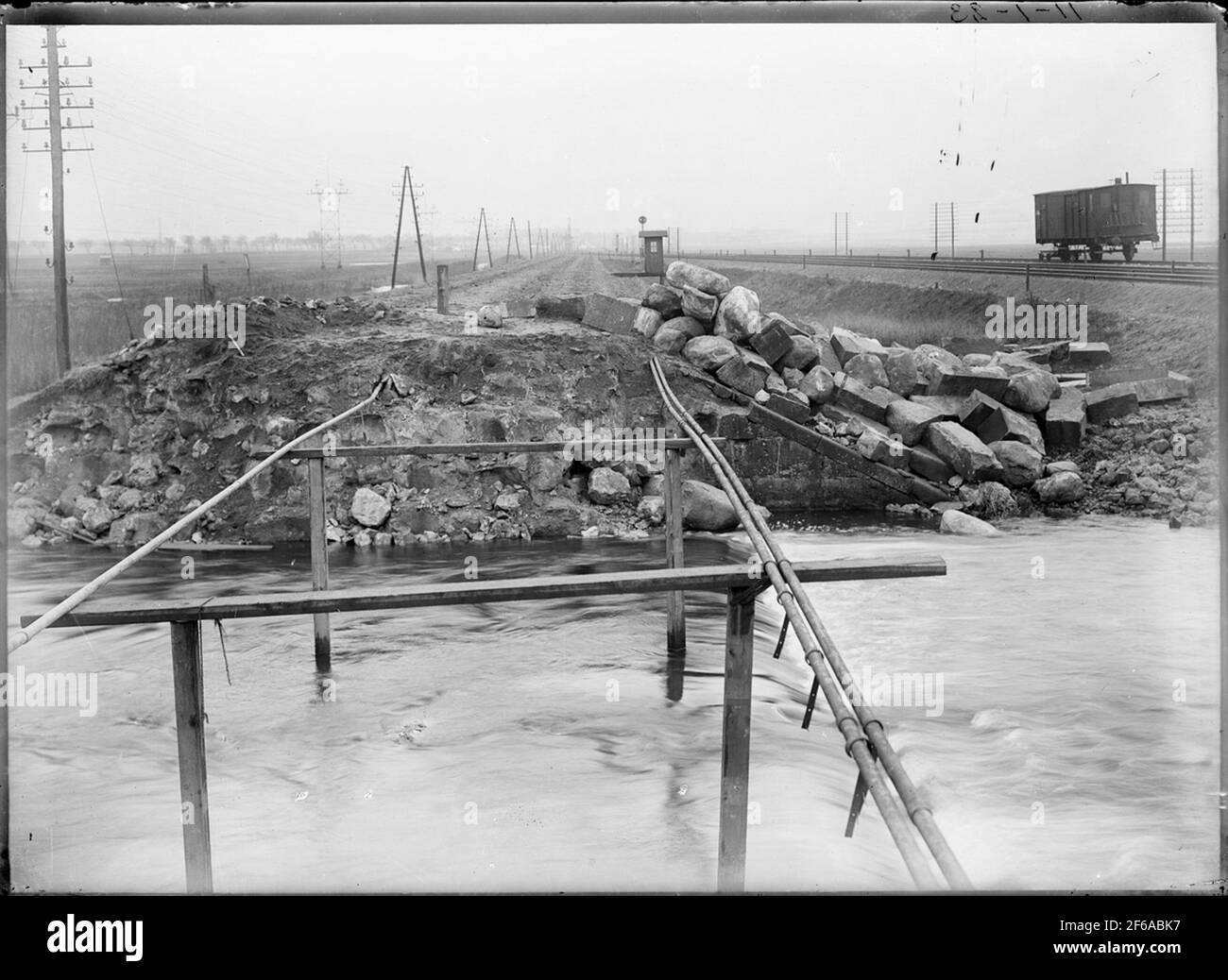 Construction of railway bridge over Segeån, Malmö Stock Photo - Alamy