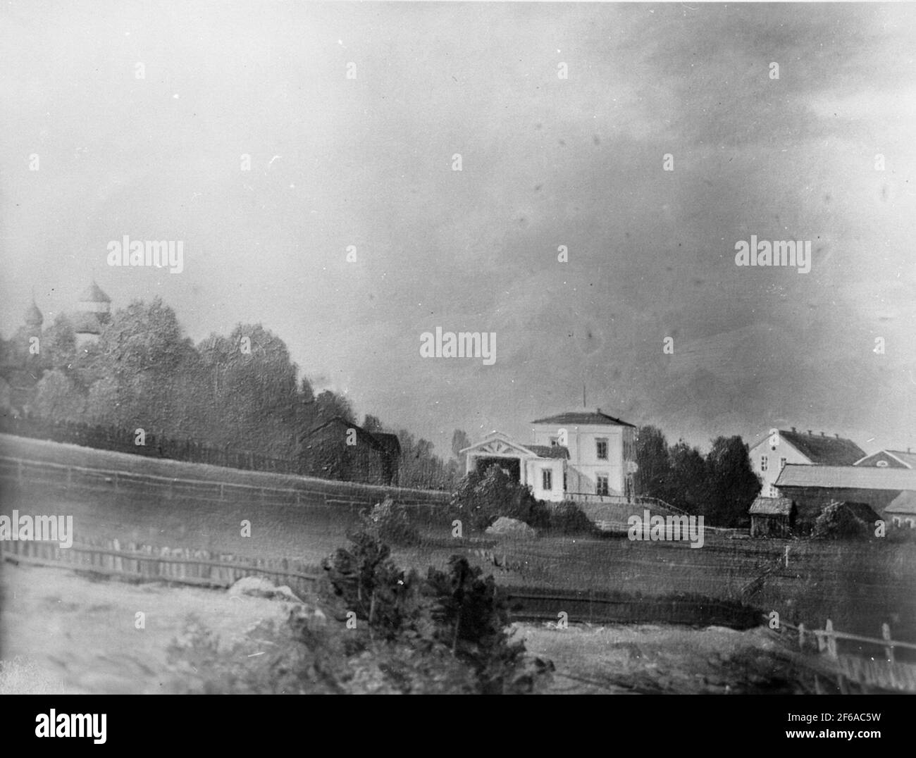 Old banana station house Stock Photo - Alamy