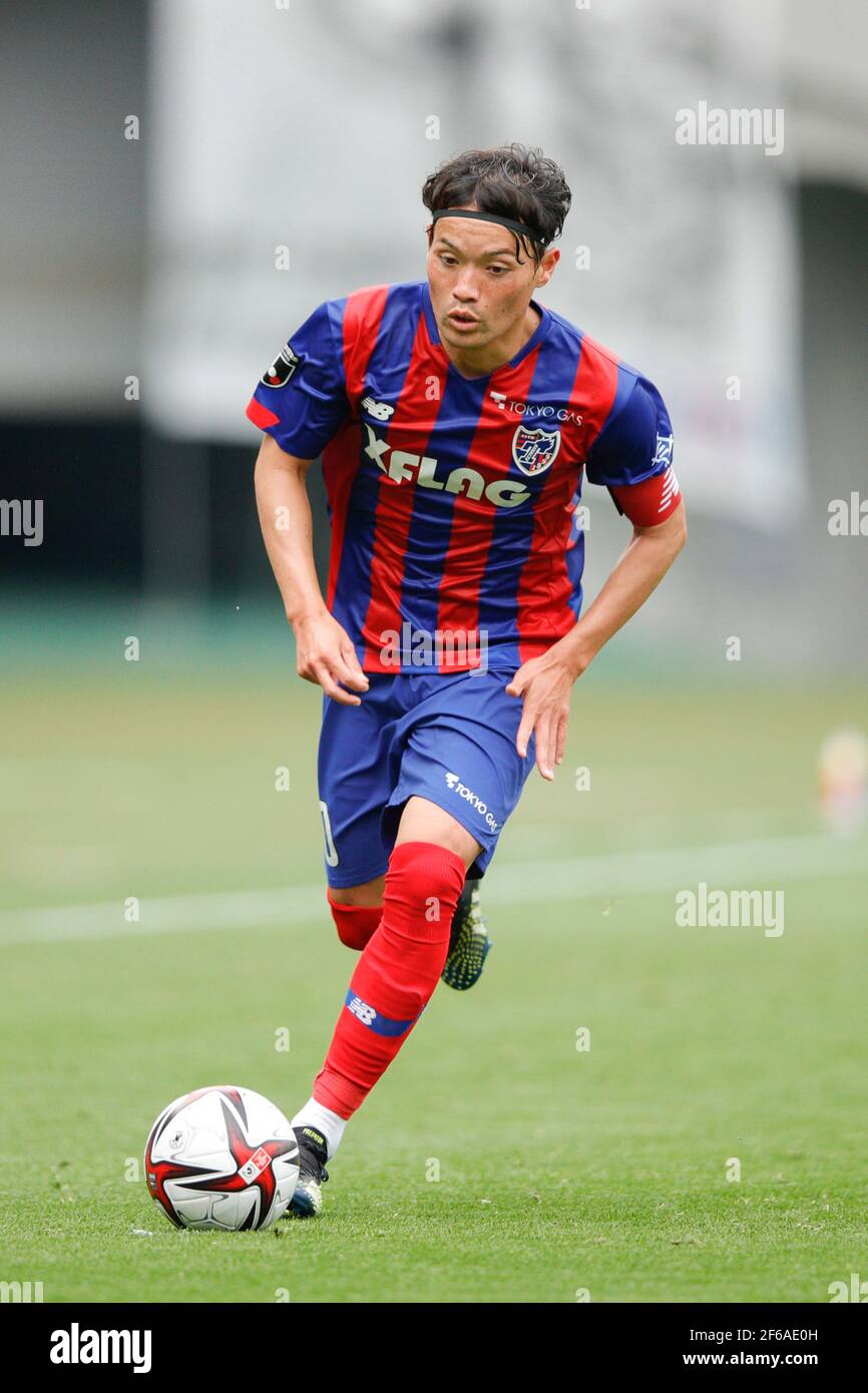 Ajinomoto Stadium, Tokyo, Japan. 28th Mar, 2021. Keigo Higashi (FC ...