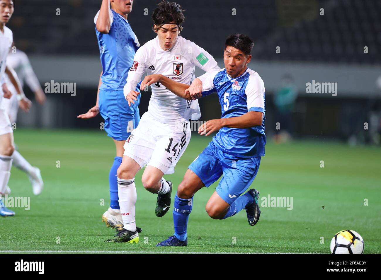 Fukuda Denshi Arena, Chiba, Japan. 30th Mar, 2021. (L-R) Junya Ito (JPN), Khash-Erdene Tuya ...