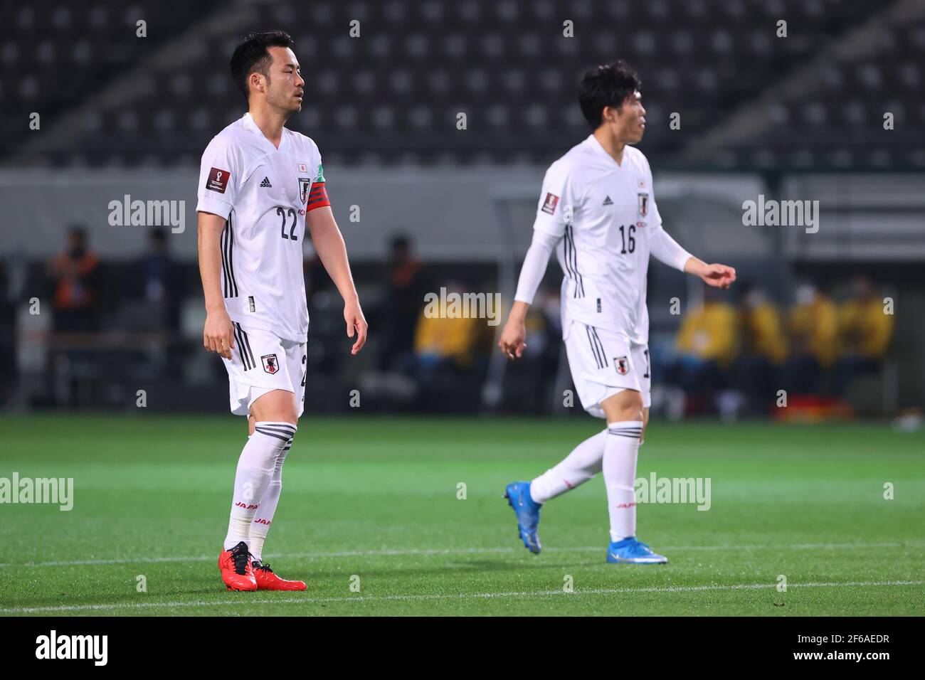 Fukuda Denshi Arena, Chiba, Japan. 30th Mar, 2021. (L-R) Maya Yoshida ...