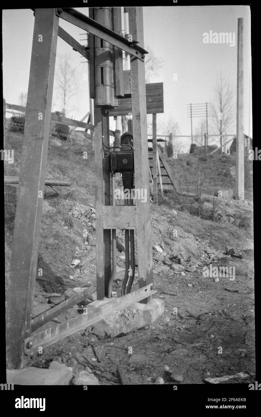 Electrical installation on contact line Stock Photo - Alamy