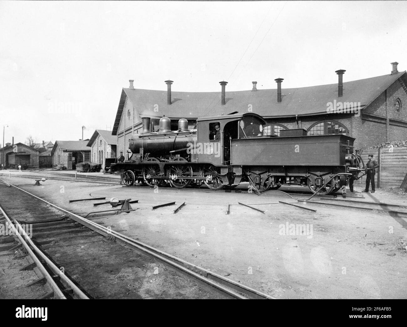 Upper station. Borås - Herrljunga Railway, BHJ Lok 6 Stock Photo - Alamy