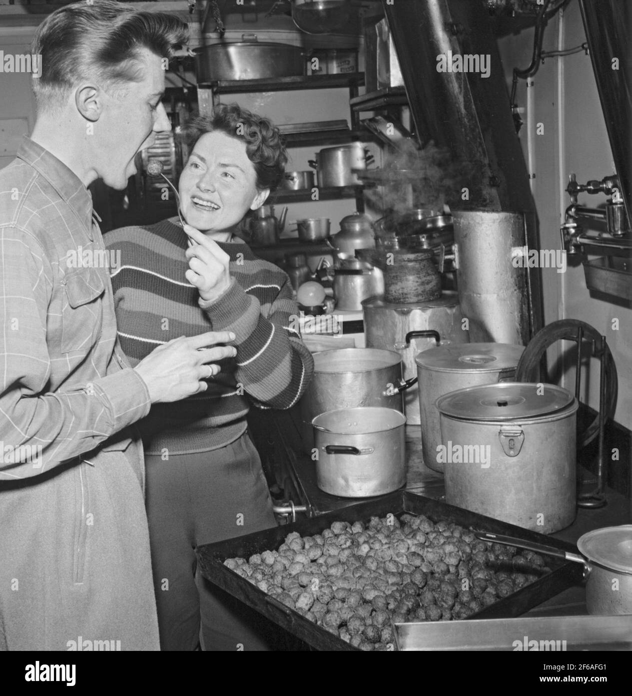 The state railways, SJ train home, kitchen interior Stock Photo - Alamy