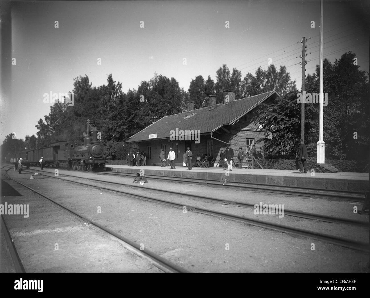 The station opened for traffic October 1, 1869. The building (one and ...
