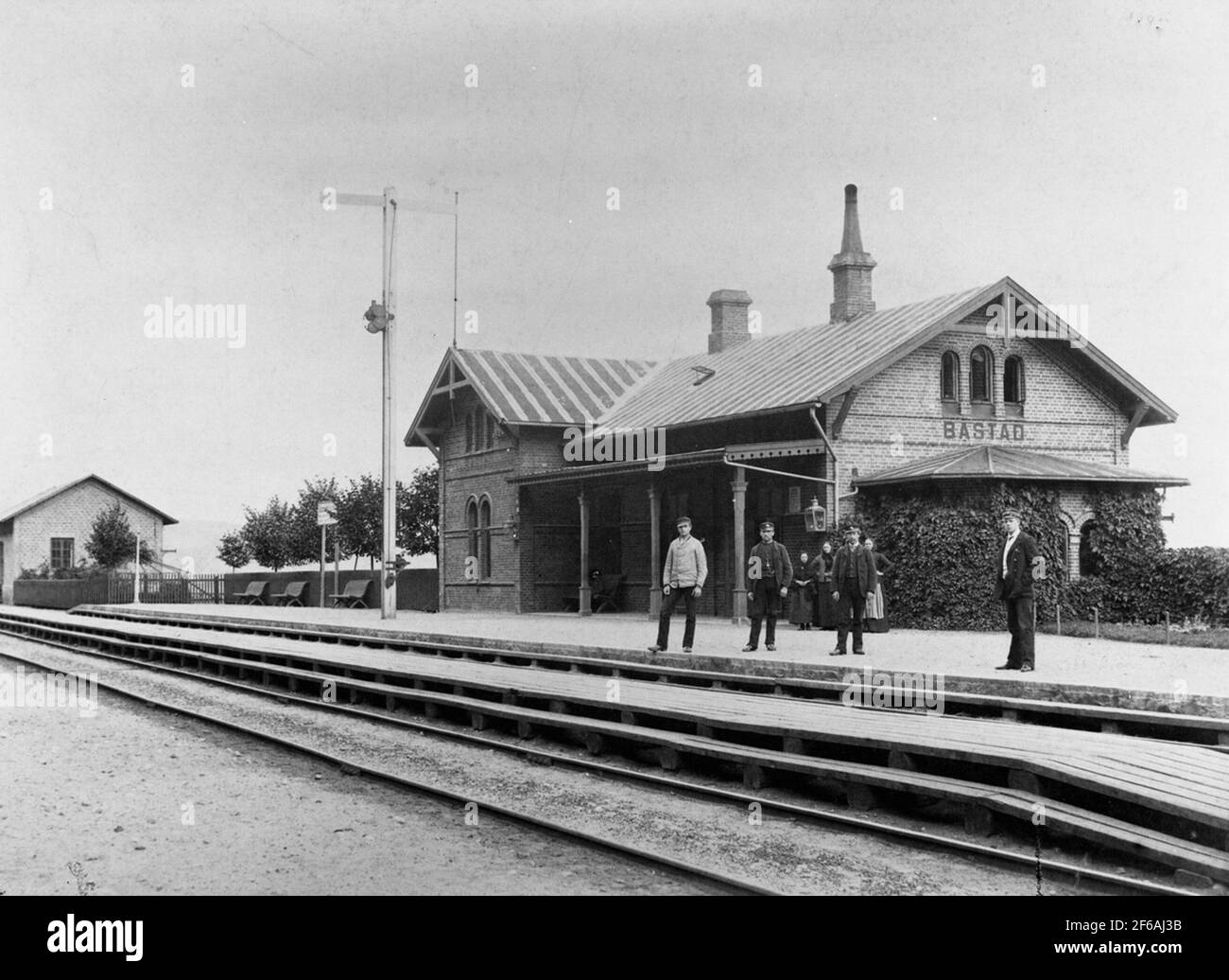 Båstad Southern railway station Stock Photo - Alamy