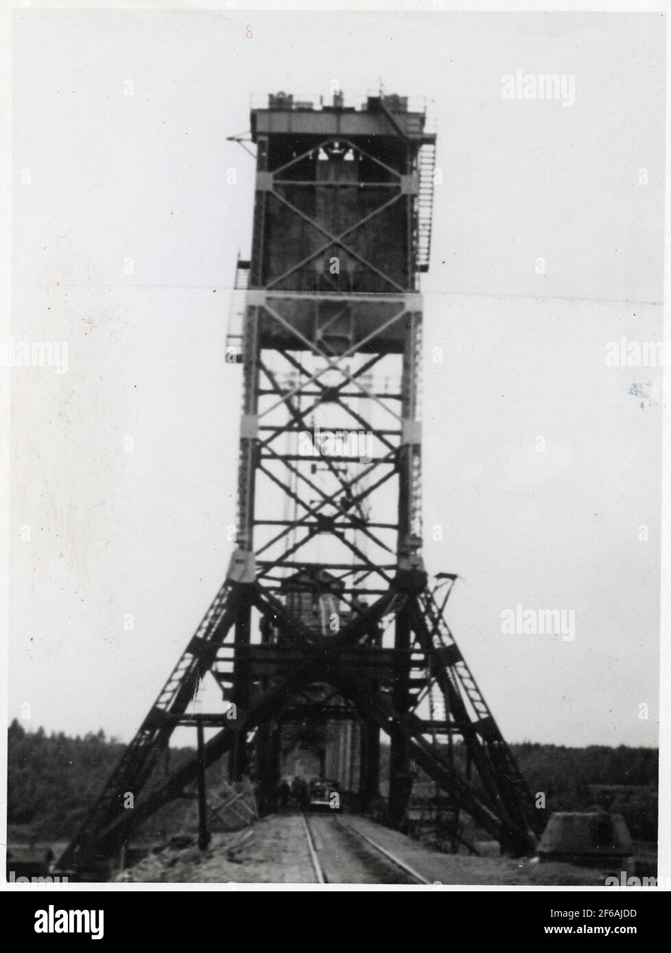 Lifting bridge over the river Svir Stock Photo - Alamy