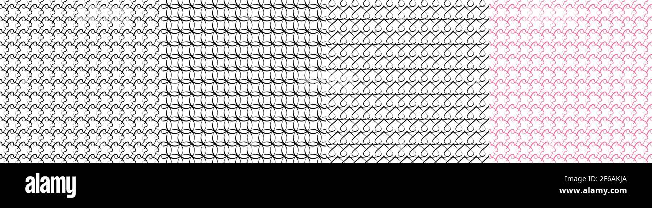 Seamlessly repeatable geometric pattern, background set. Repetitive ...