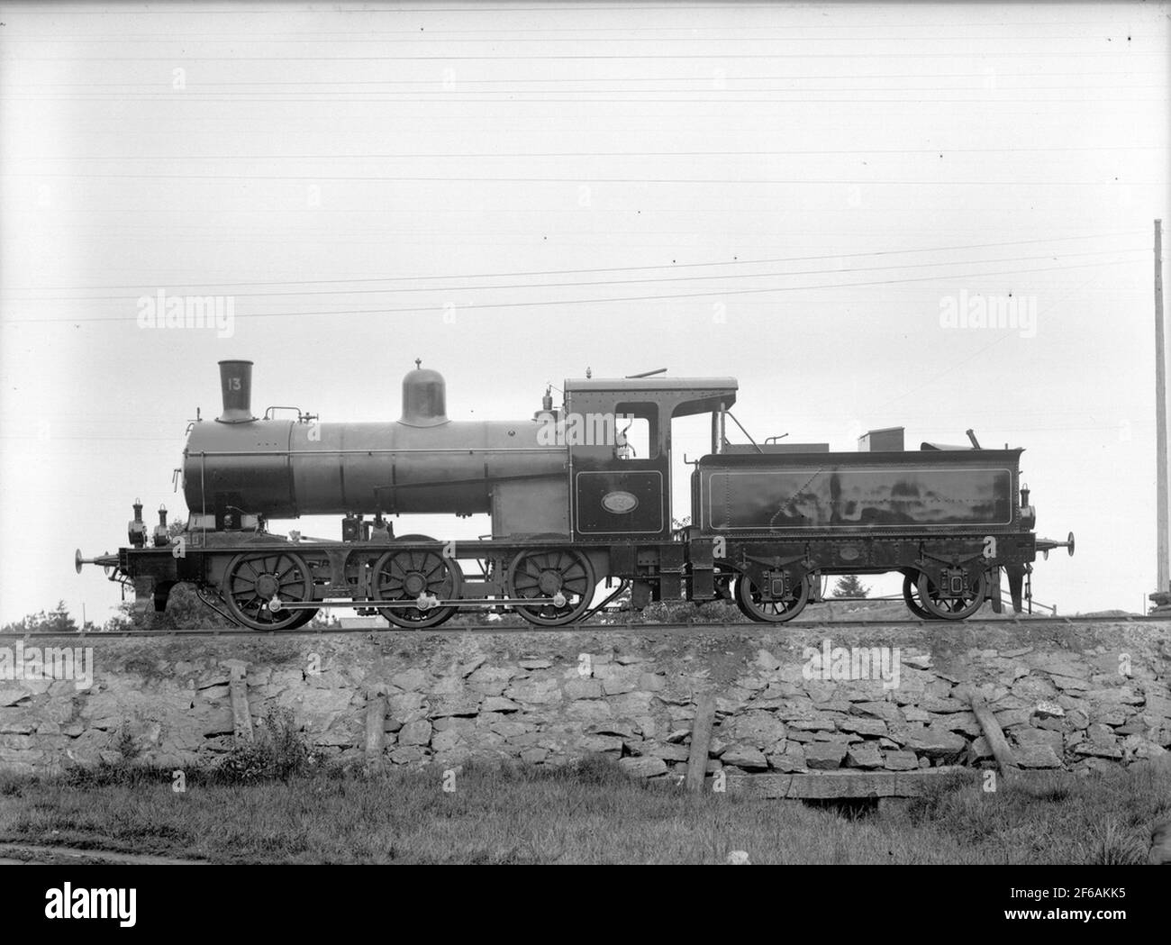 MWJ Lok 13. Delivery photo. The locomotive was manufactured by Nohab ...