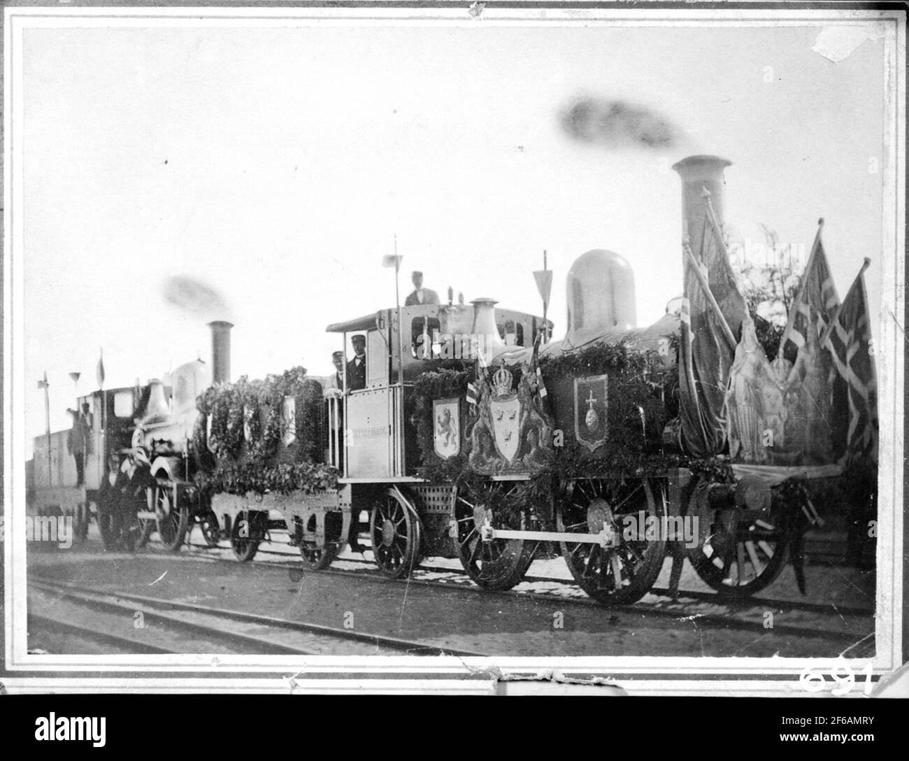 Dalsland rail, DJ Lok 1 "Crown Prince" and DJ Lok 2 "Duke Carl" with ...