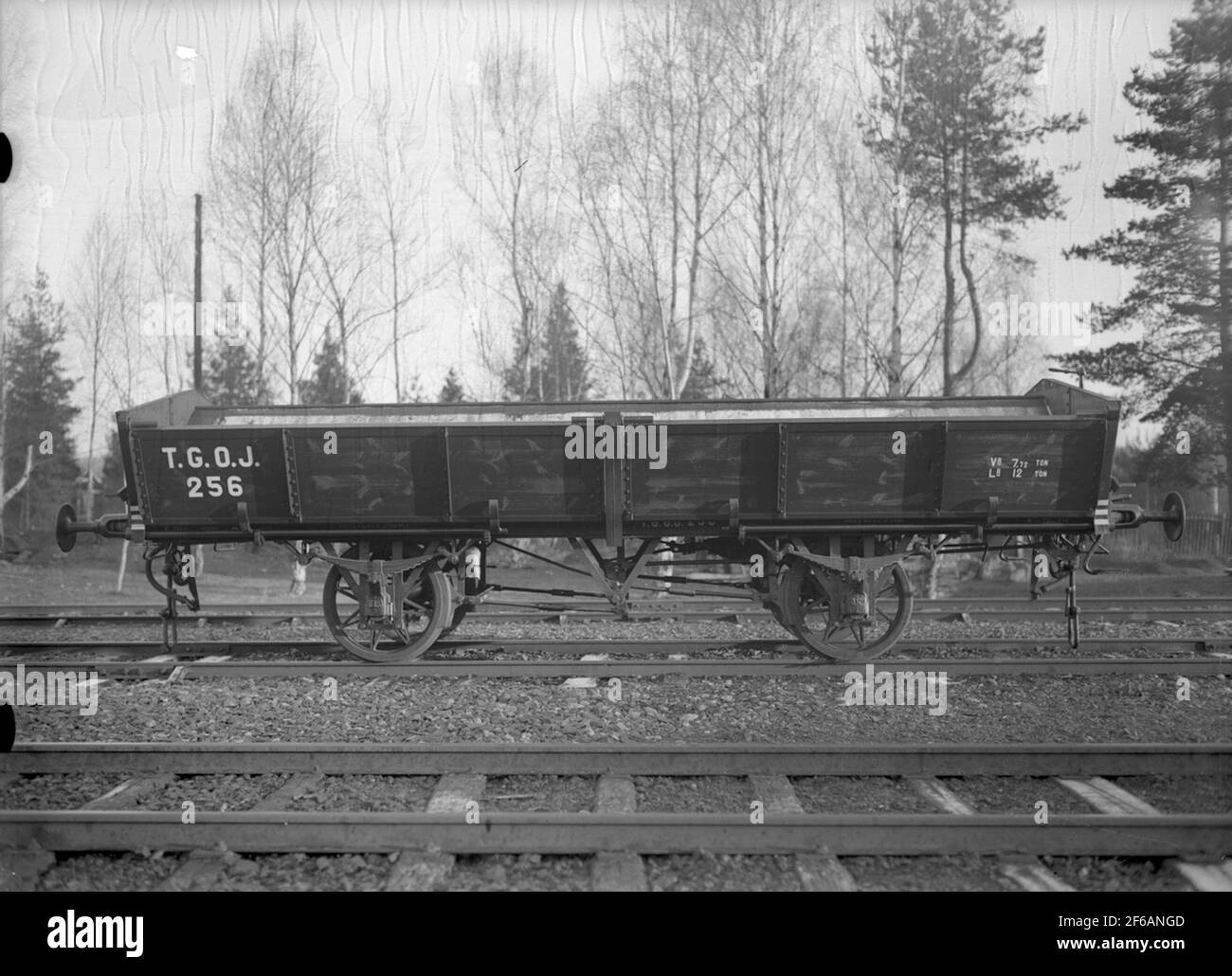 Traffic company Grängesbergoxelösund's railways, TGOJ 256. After ...