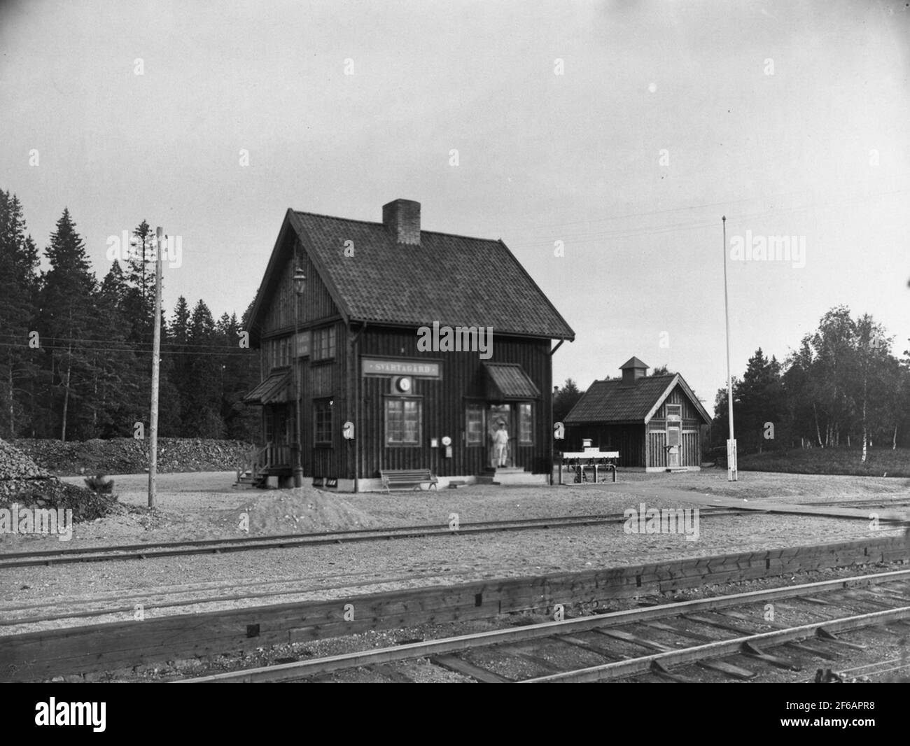 The bus stop was in use in 1913 Stock Photo - Alamy