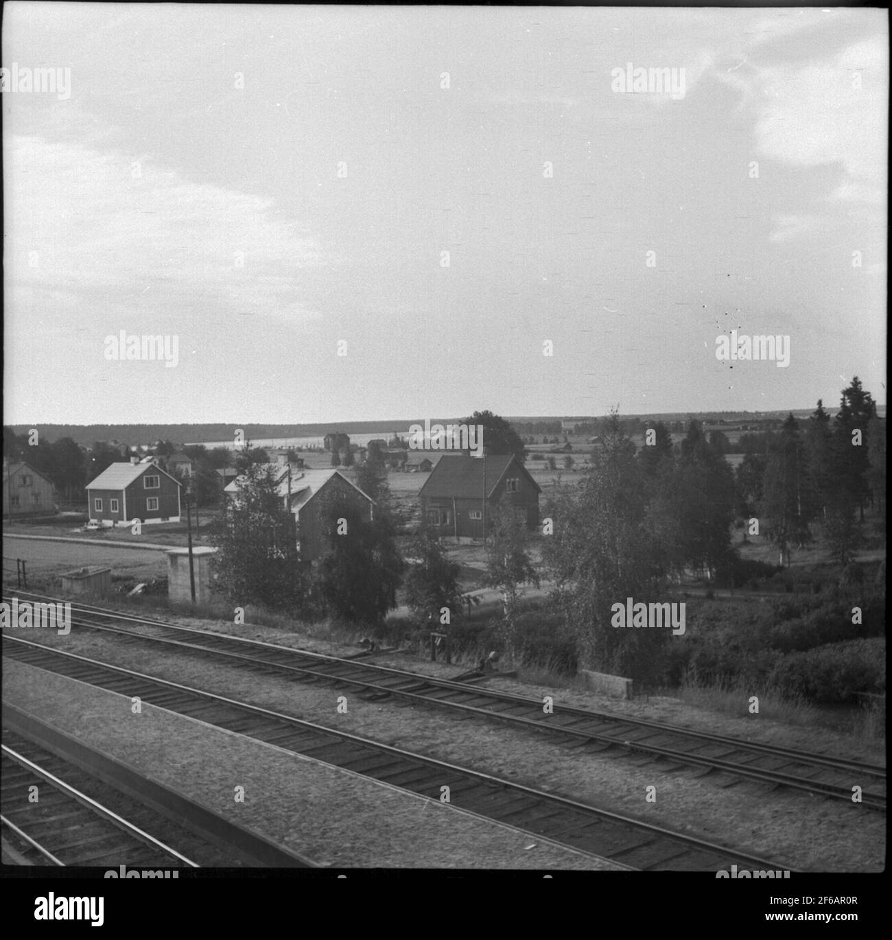 Haparanda. Torne river from railway station Stock Photo - Alamy